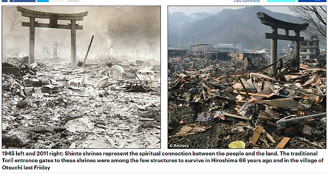 Fact Check: Does viral photo collage show same arch surviving nuclear ...