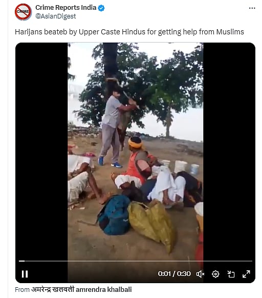 Fact Check: Does the viral video show atrocities against the lower caste?