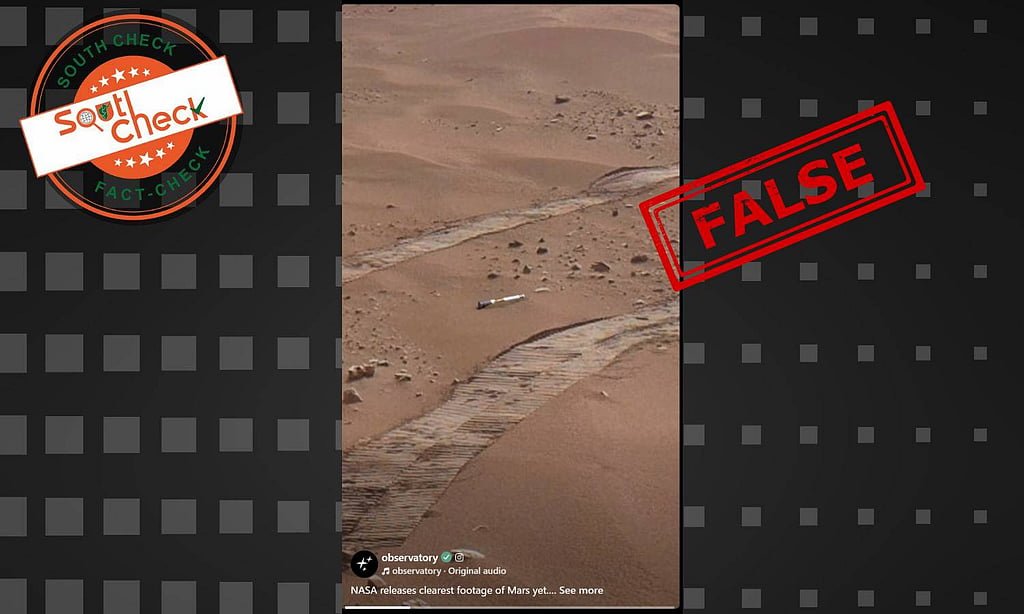 Fact Check: NASA footage from MARS shows metal-like objects? No, claim ...