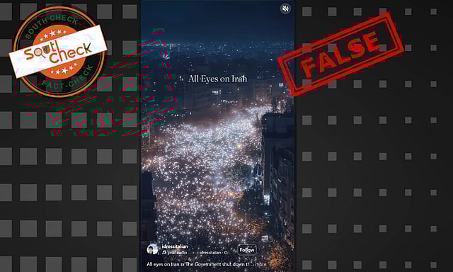 Fact Check: Massive protest in Iran under lights from phones? No, video ...