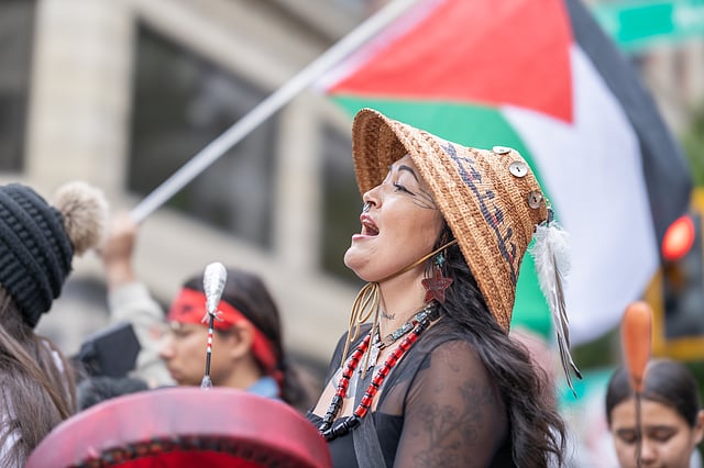 Hundreds Celebrate Indigenous Peoples’ Day With Drumbeats and Messages ...