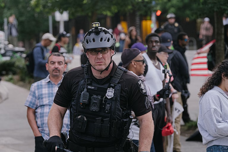 Hundreds Protest Against ICE at Seattle Federal Building