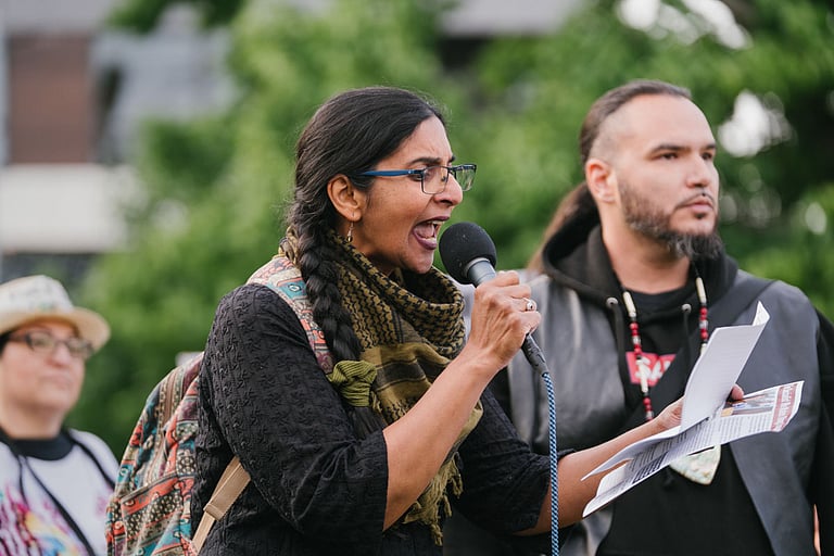 Hundreds Protest Against ICE at Seattle Federal Building
