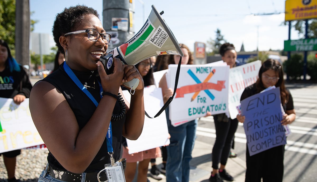 On First Day of School, Seattle Students Walk Out Demanding Equal Education