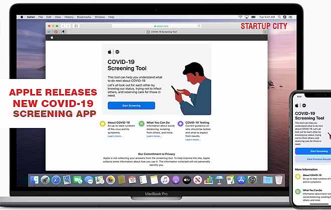 Apple releases new COVID-19 screening app in collaboration with the CDC