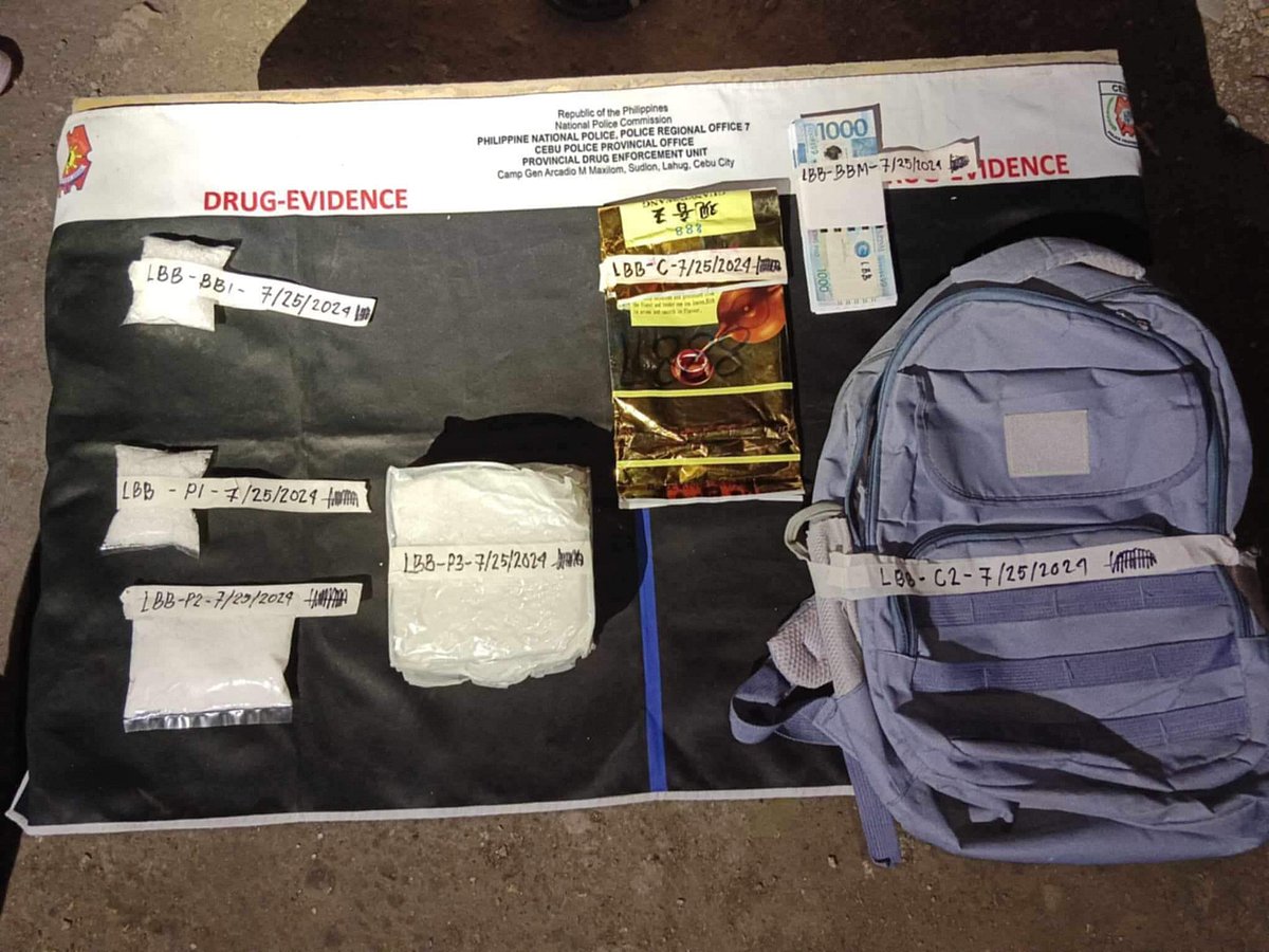 HVI yields P8 million shabu in drug bust in Liloan, Cebu