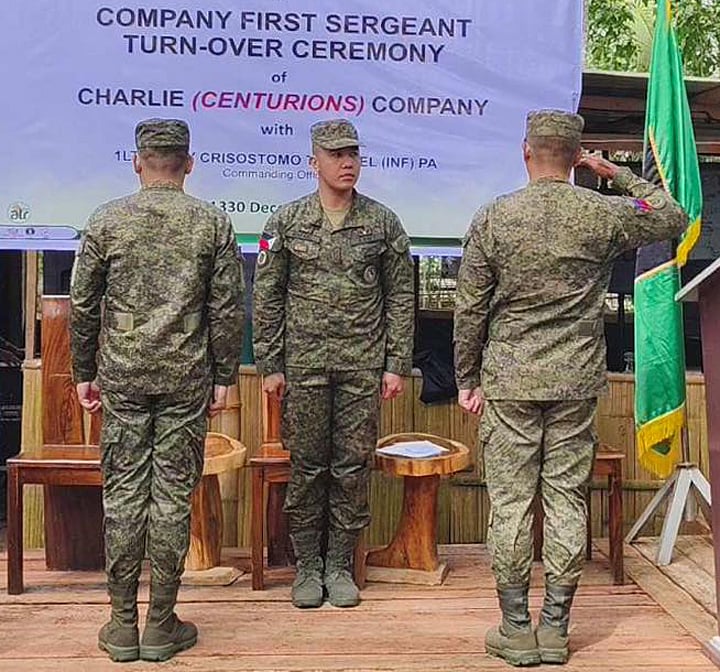 100IB’s Charlie Company gets new first sergeant