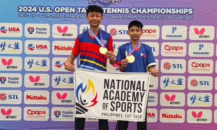 Filipino Athletes from NAS Win Gold at US Open Table Tennis