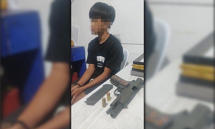 Bata nga ‘gun-for-hire’ gi-rescue
