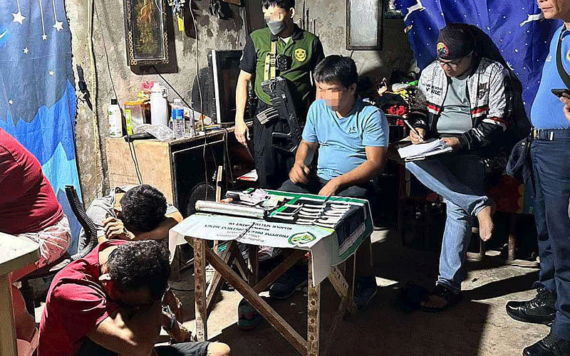 3 arrested in drug den raid in Cebu City