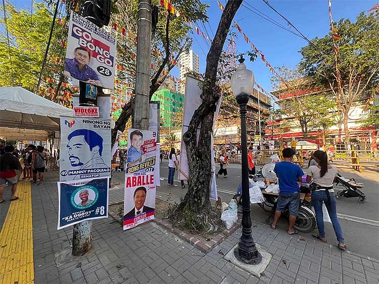 Illegal campaign materials frustrate poll chief