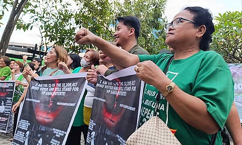 Supporters Rally for VP Sara Duterte in Davao City Protest