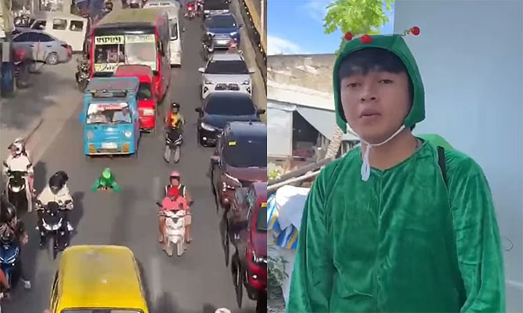 Viral ‘snail man’ surrenders to Consolacion police