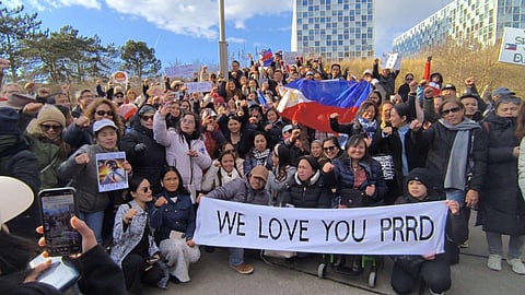 Duterte Supporters Rally at ICC, Demand His Return