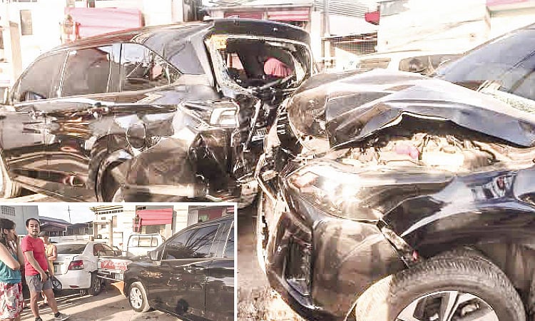 Drayber ‘nakatulog,’ 9 ka sakyanan gidaro