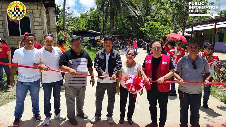 Cemented road in Lusaran now open to public