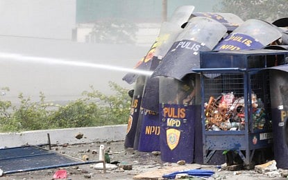 17 arrested over violent demonstration along Mendiola