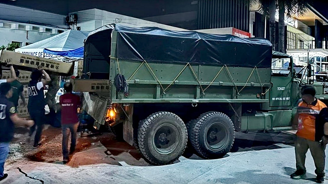 Army deploys troops to Cebu for earthquake rescue