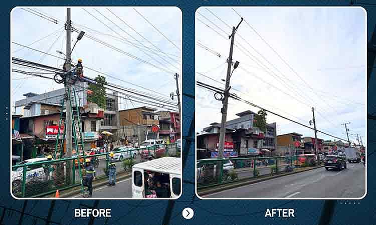 Davao Light Clears 52km of Spaghetti Wires, Exceeds Target