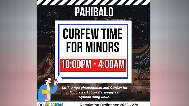 Curfew for minors to be strictly enforced in Iloilo City