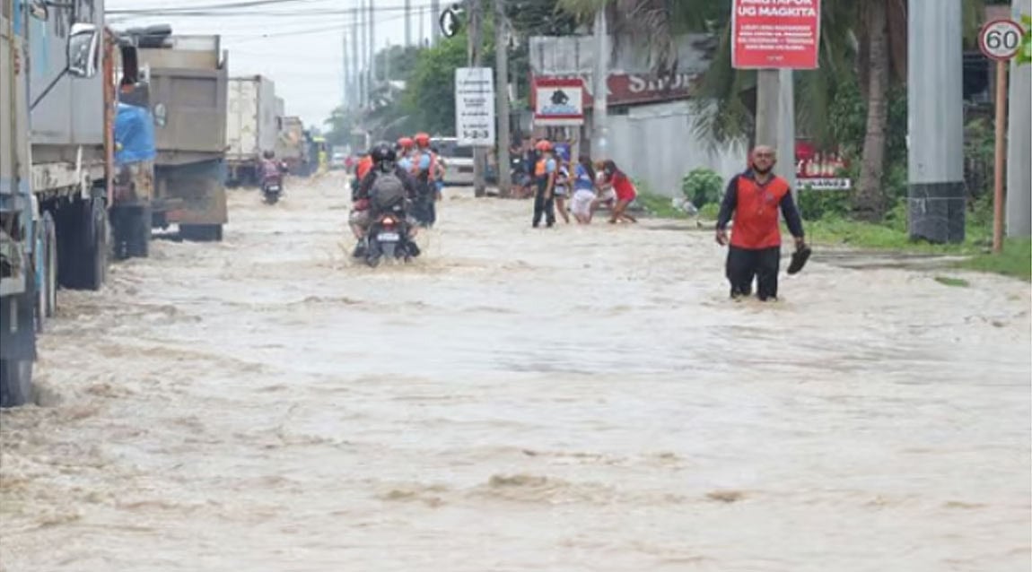Pagbaha sa Davao City gipanukaran
