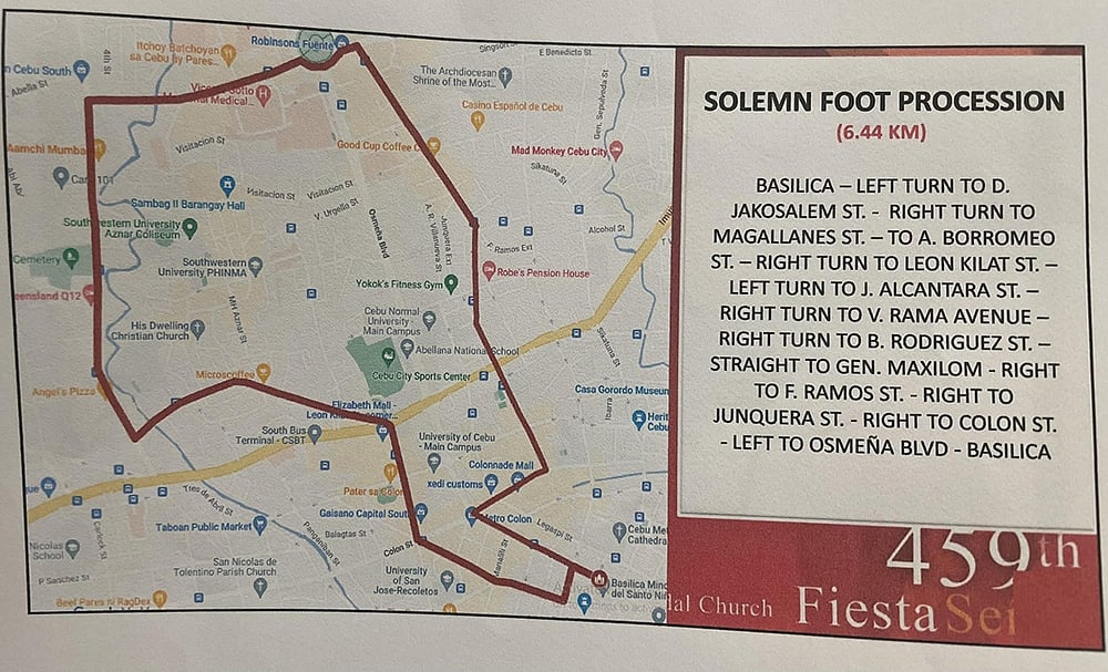 New routes for Fiesta Señor foot processions in 2024