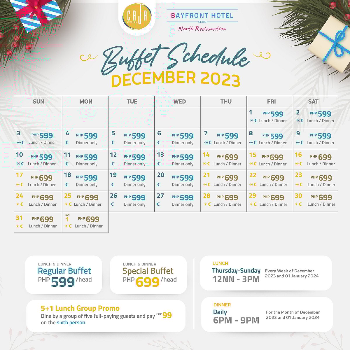 A feast for all generations: Caja Kitchen Cebu's December 2023 buffet ...