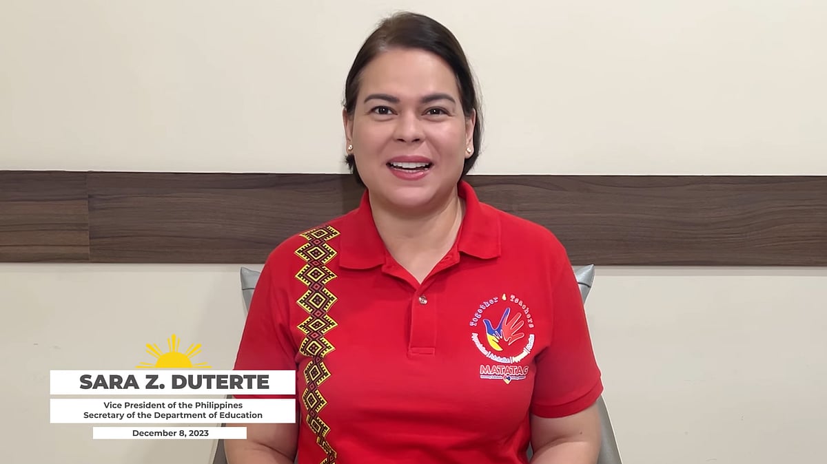 Sara credits Filipinos for DepEd’s success
