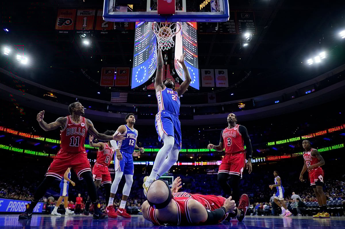 Joel Embiid Registers Triple-Double in Return Game Against Chicago ...
