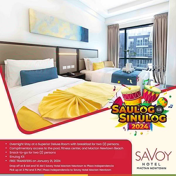 Savoy Hotel Mactan Newtown's 'Saulog sa Sinulog 2024' Package: Book Now ...