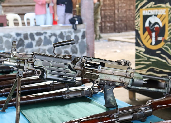Village chiefs surrender 20 loose high-powered firearms