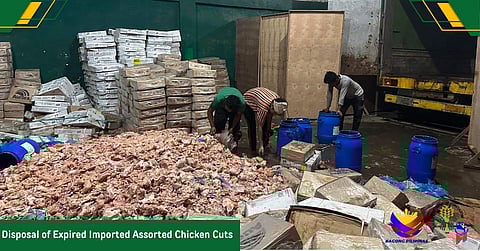 NMIS-Davao Disposes 21,870kg Expired Imported Chicken Meat | Meat ...