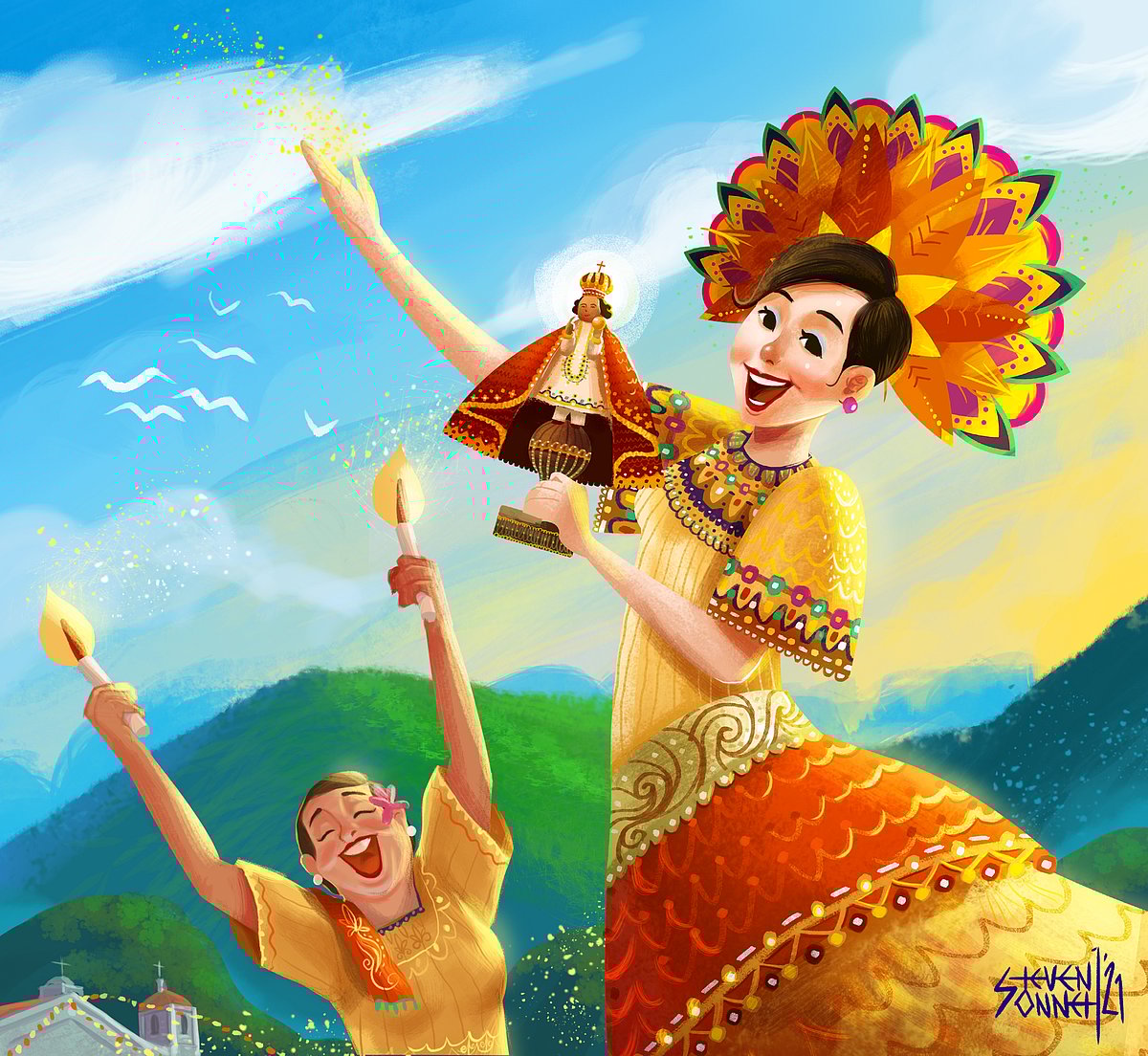 Queen Juana's Significance in Sinulog Festival: A Visual Art Exploration