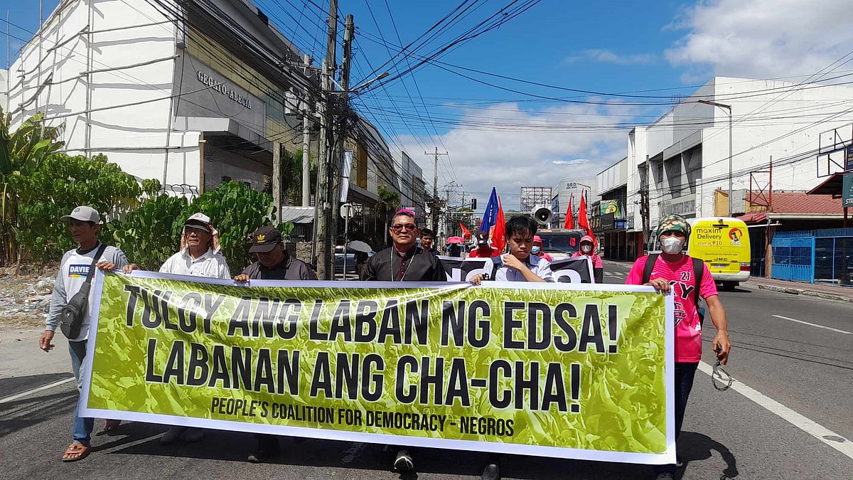 Negros Leaders Rally Against Charter Change on Edsa Commemoration ...