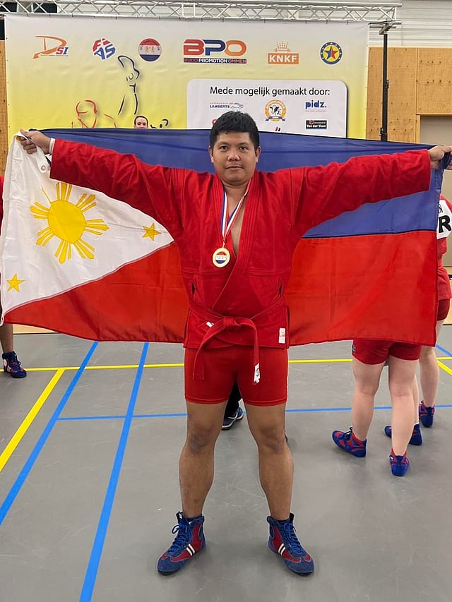 Chino and Sydney Tancontian lead PH's sambo team's Dutch Open 3-gold haul
