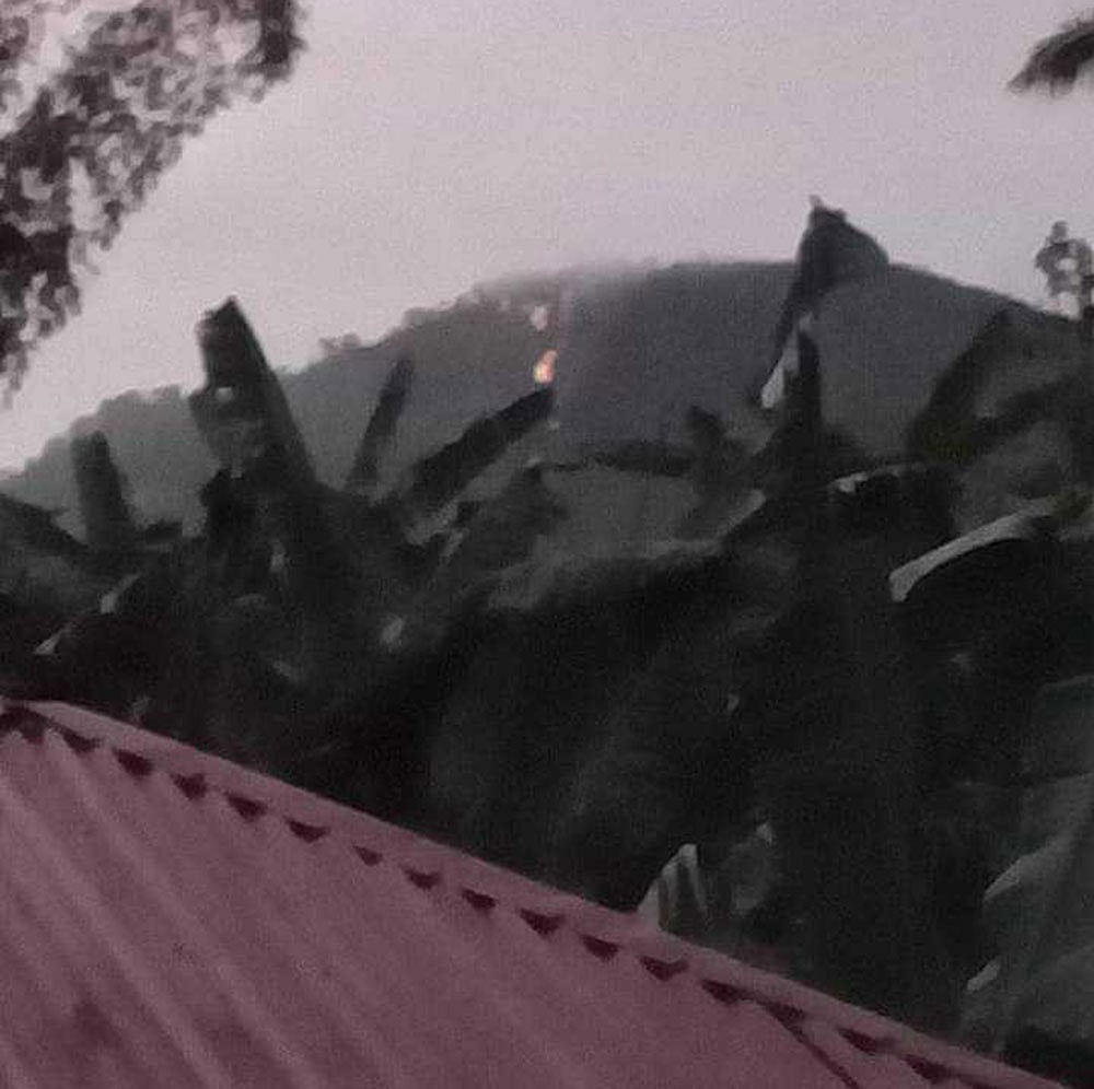 Forest, grassfire nabantayan sa bukid sa Argao
