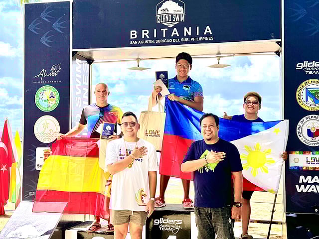 Davao City's Paolo Miguel Labanon, Eirron Vibar top 2 in 8K open swim