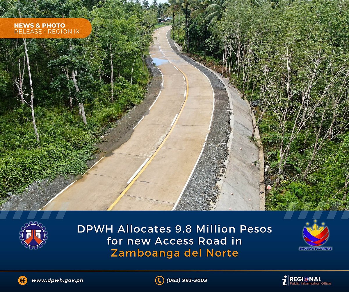 DPWH-Zamboanga Peninsula completes P9.8-M access road