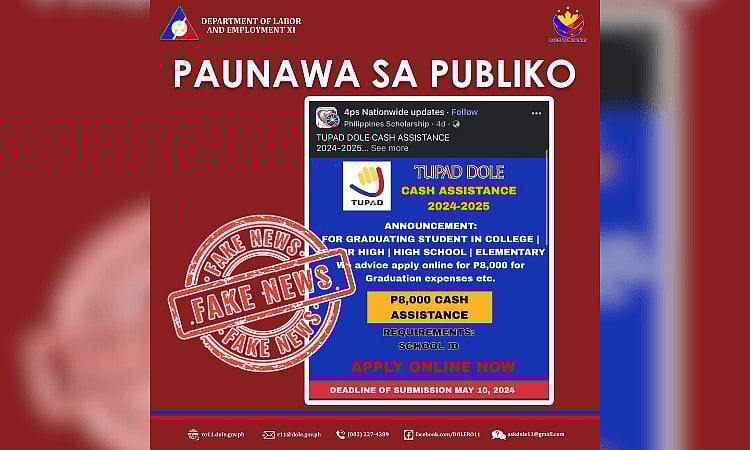 Dole-Davao: No online Tupad applications
