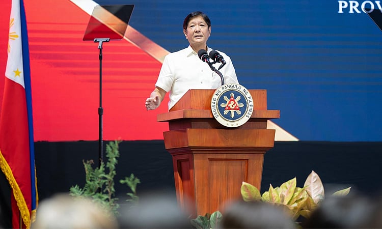Marcos highlights infra projects, leads aid efforts