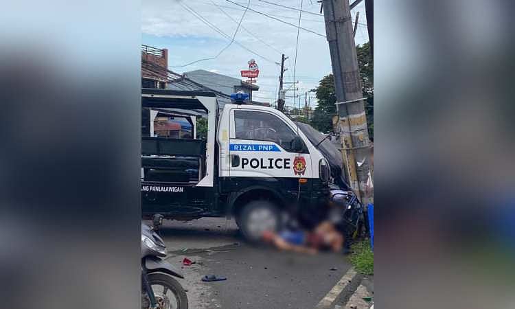 3 dead as man runs amok using police car