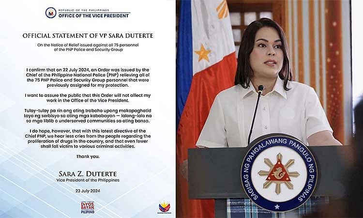 PNP recalls 75 cops assigned for Sara Duterte’s protection