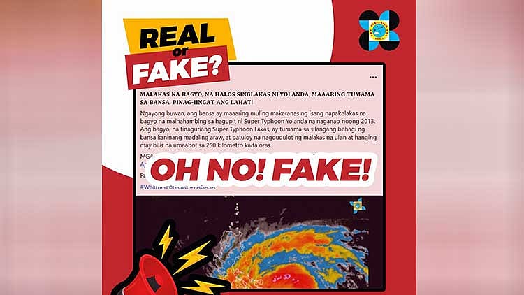 Pagasa warns public of fake ‘typhoon’ forecasts