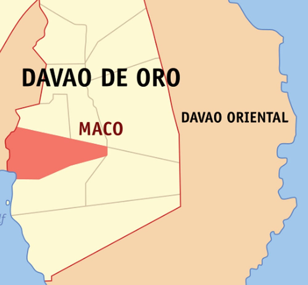 Biyahero nahasol sa nasinating landslide sa Maco