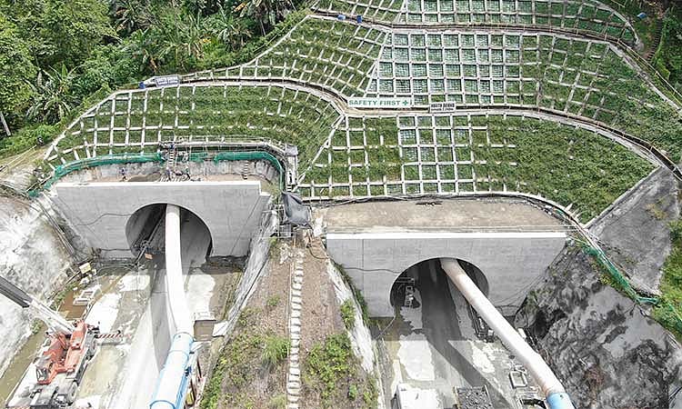 Concreting of Davao City Bypass tunnels invert lining over 70% completed