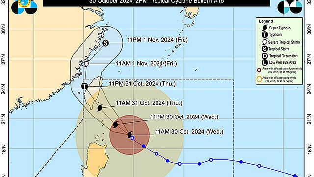 Batanes placed under wind signal number 4