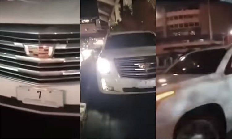 Driver of viral SUV with No. 7 protocol plate surrenders