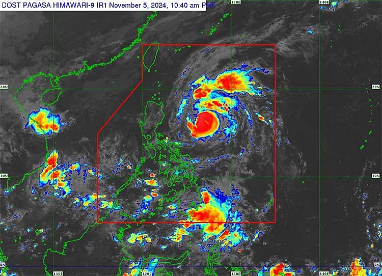 Marce intensifies into typhoon; Batanes, 11 areas under TCWS 1