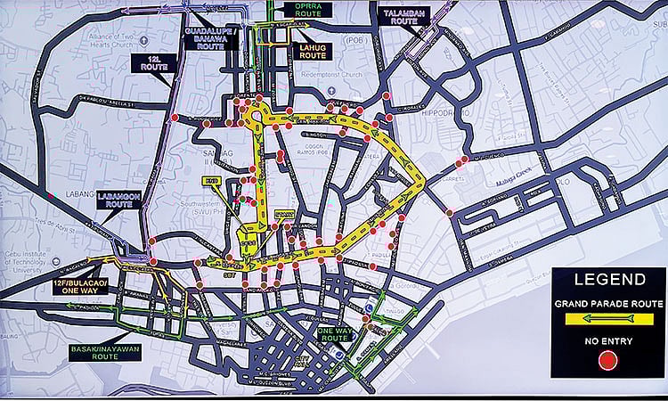 Cebu, Lapu announce rerouting, security plans