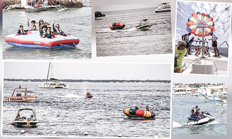 Mga kulbahinam nga watersports sa Datag Maribago